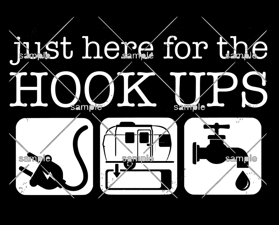 Airstream Bambi "just Here for the Hook Ups", Downloadable SVG File - Etsy