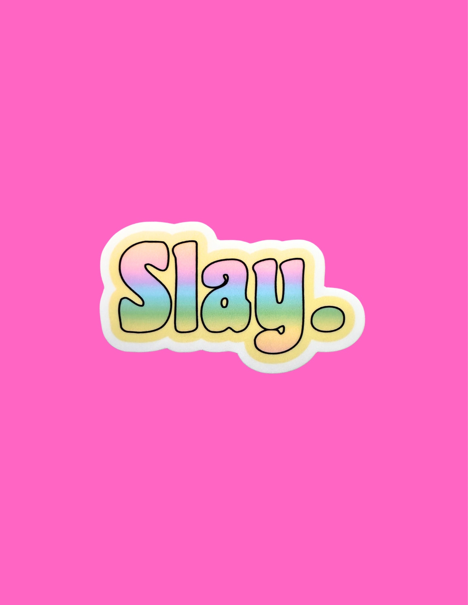 Slay. Waterproof Vinyl Sticker for Laptops, Waterbottles, Notbooks ...