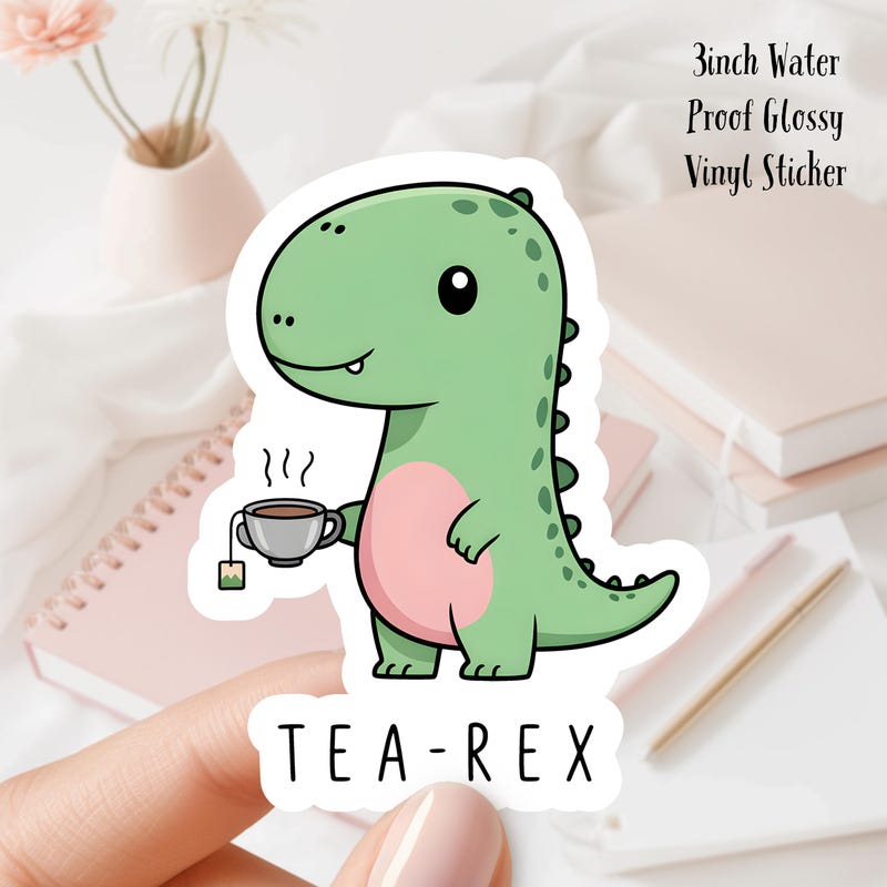 Tea Rex - Etsy