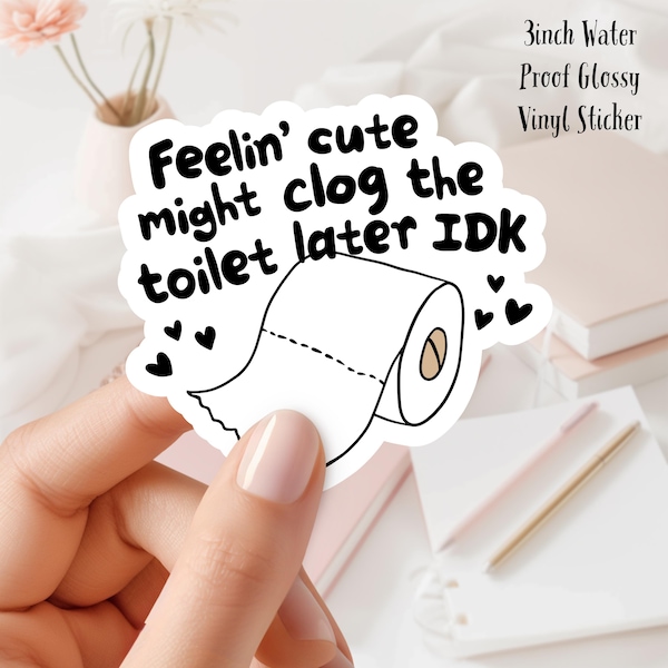 Toilet Sticker - Etsy