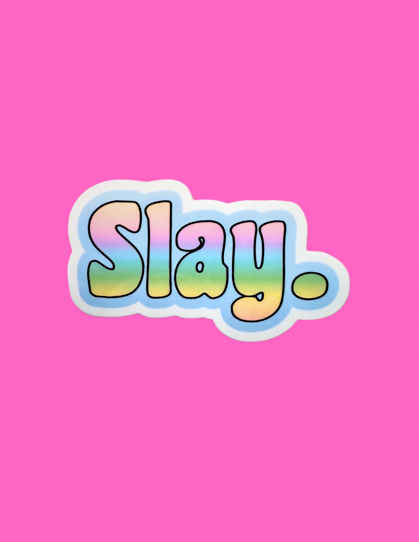 Slay. Waterproof Vinyl Sticker for Laptops, Waterbottles, Notbooks ...