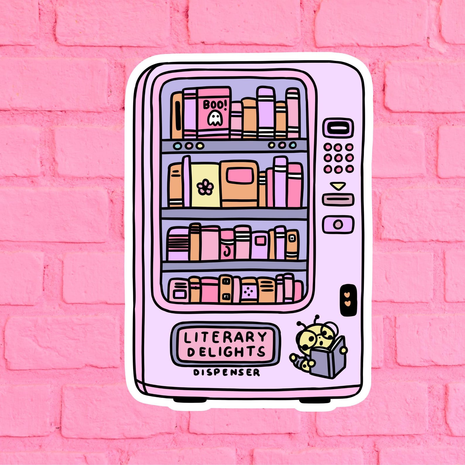 Literary Delights Dispenser Book Vending Machine 3inch Water Proof ...