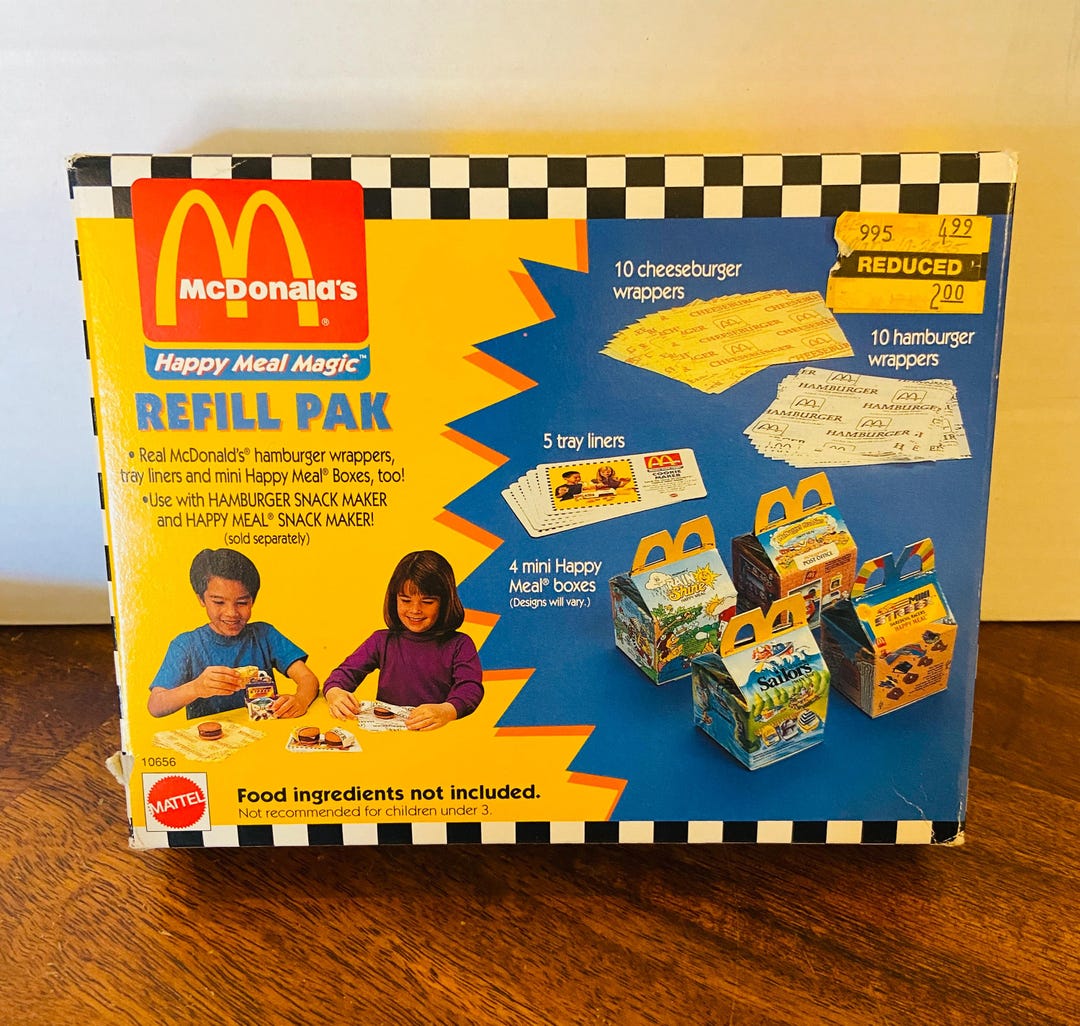 1993 Vintage Mattel Mcdonalds Happy Meal Making Magic Refill Pak Mint ...