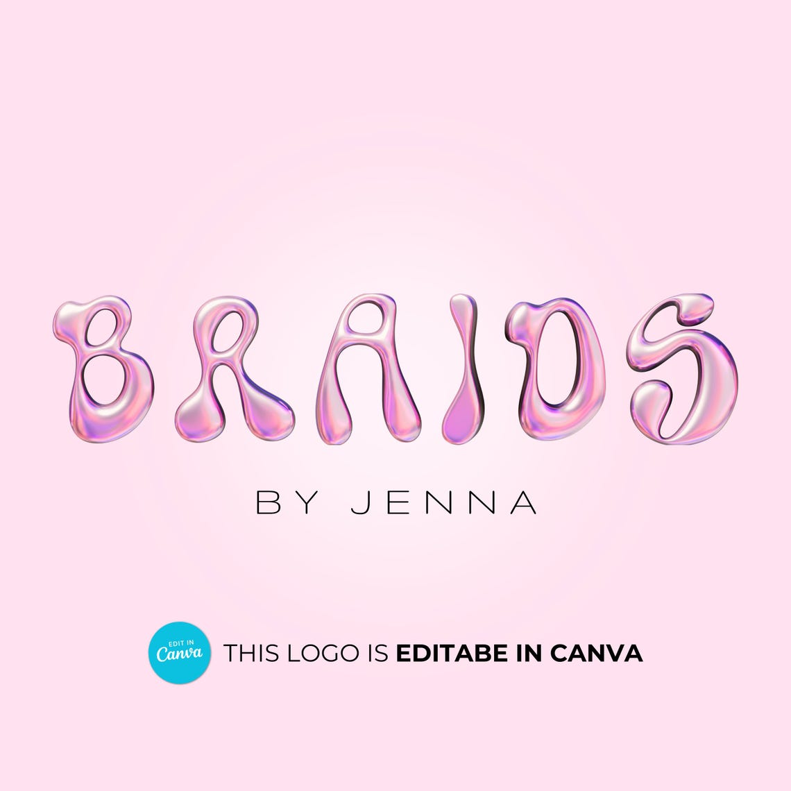 Pink Logo Braid, Braid Logo Designs, Braid Custom Logo, Beauty Hair ...