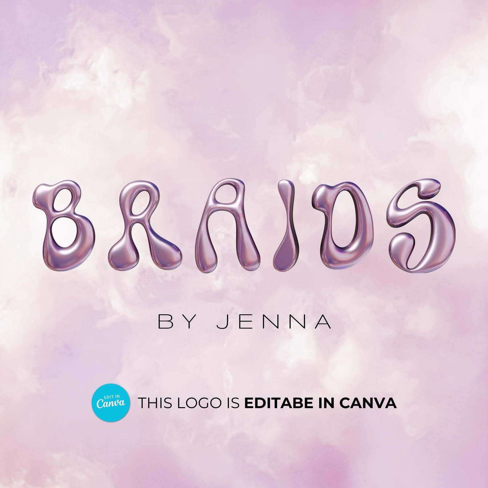 Braids Logo Designs, Diy Braid Logo, Custom Logo Braiding, Braids Salon ...