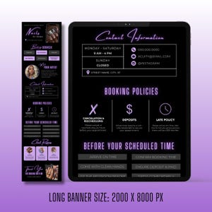 Nail Tech Acuity Scheduling Template Purple, Custom Acuity Booking Site ...