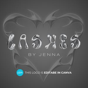 Lash Logo Designs, Silver Lash Tech Logo, Lash Designer Logo, Luxury ...