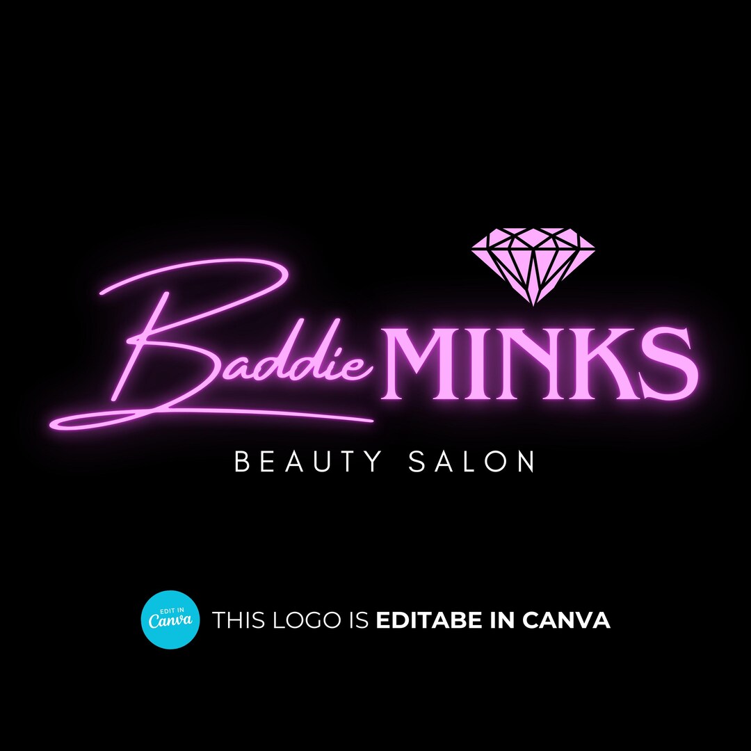 Pink Beauty Logo, Luxury Logo, Custom Logo Design, Logo Template, DIY ...