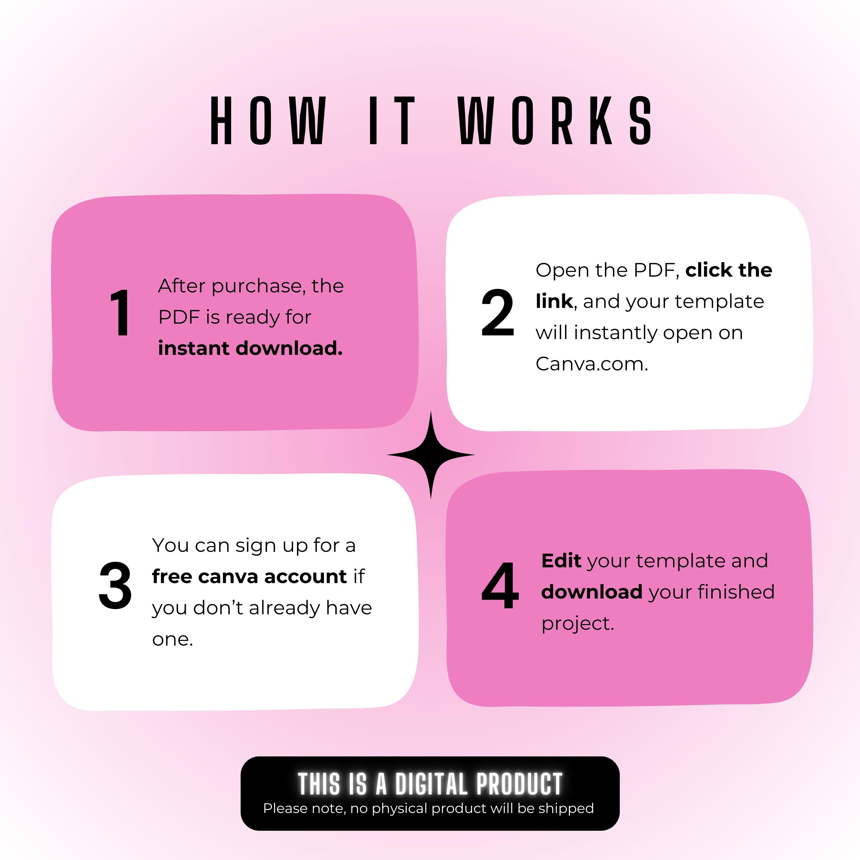 Editable Price List Flyer, Pink Pricing Template for Hair Stylist, Nail ...