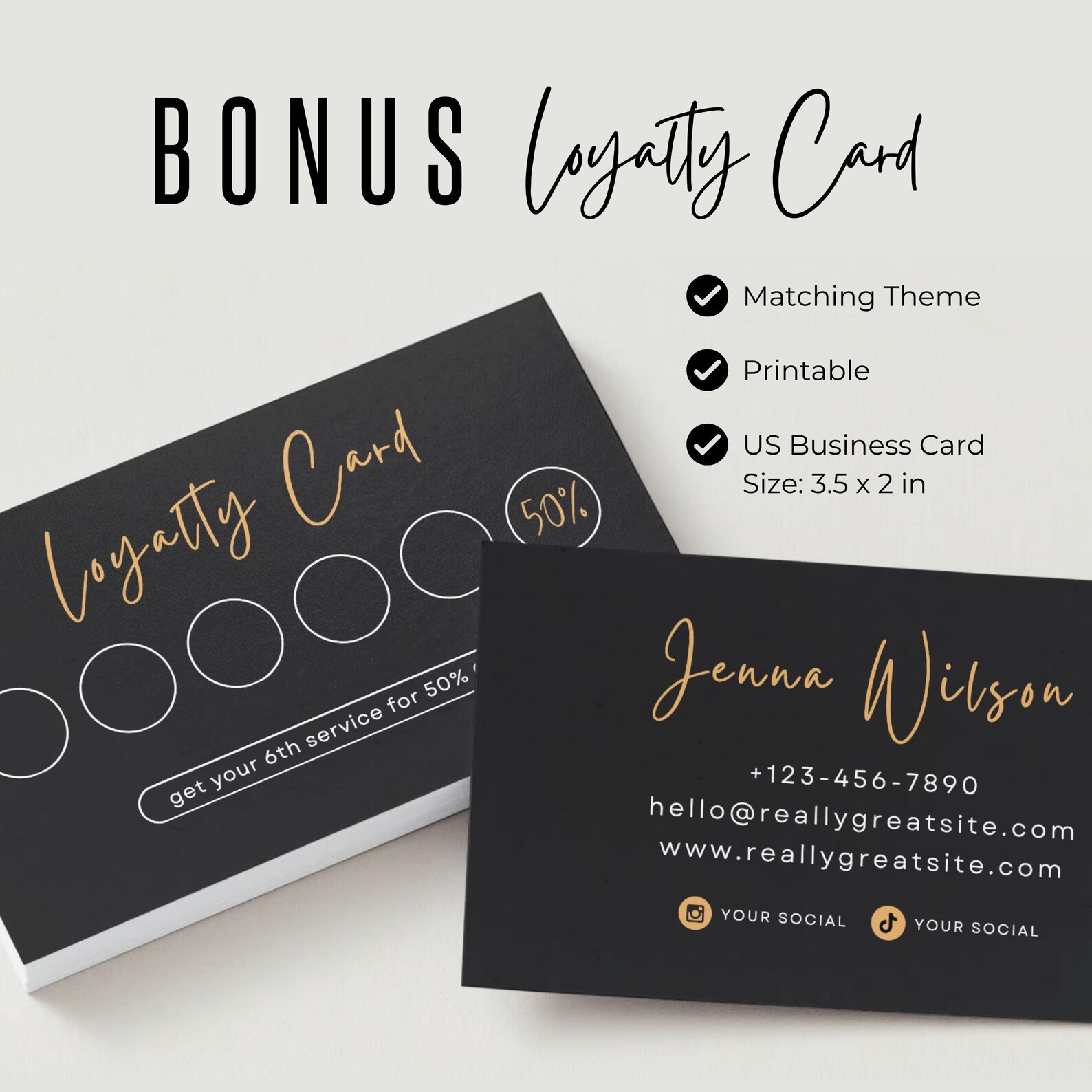 Black and Gold Acuity Scheduling Template Hair Stylist, Editable Acuity ...