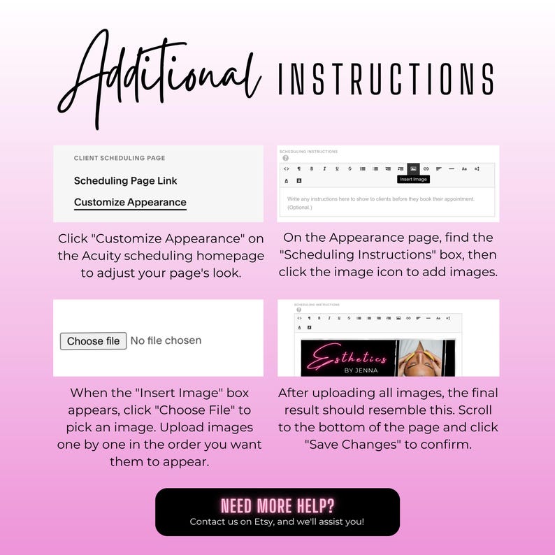 Esthetician Acuity Scheduling Template, Custom Esthetician Booking ...