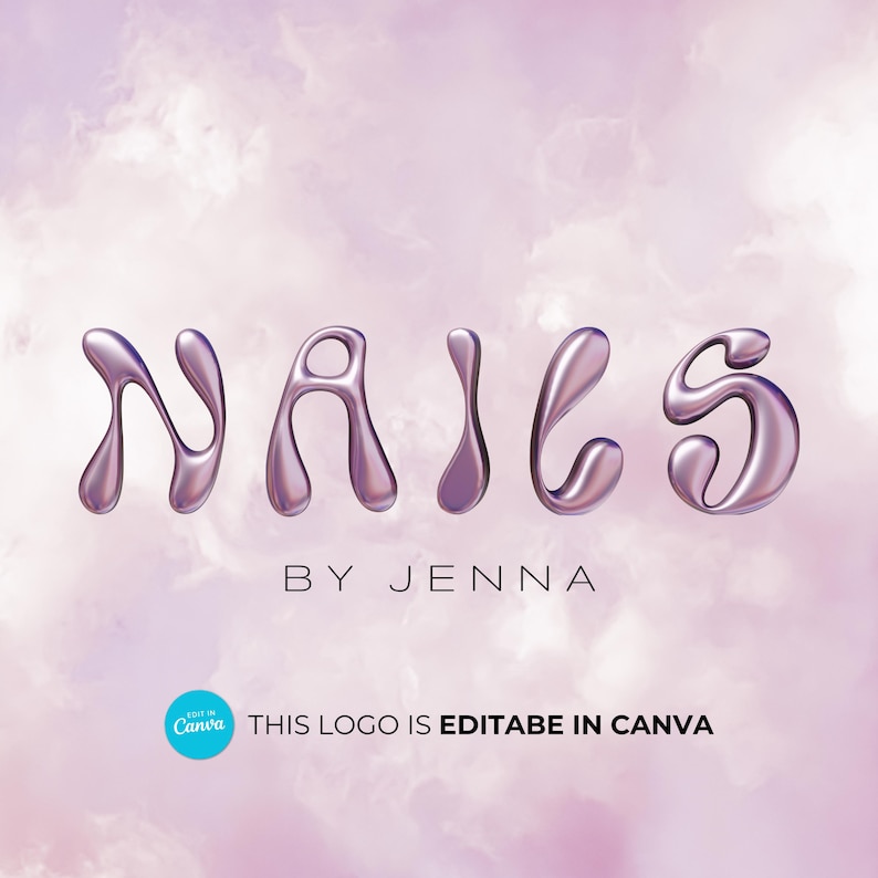 Custom Nail Logo Designs, Nail Designer Logo, DIY Nail Tech Logo, Nail ...