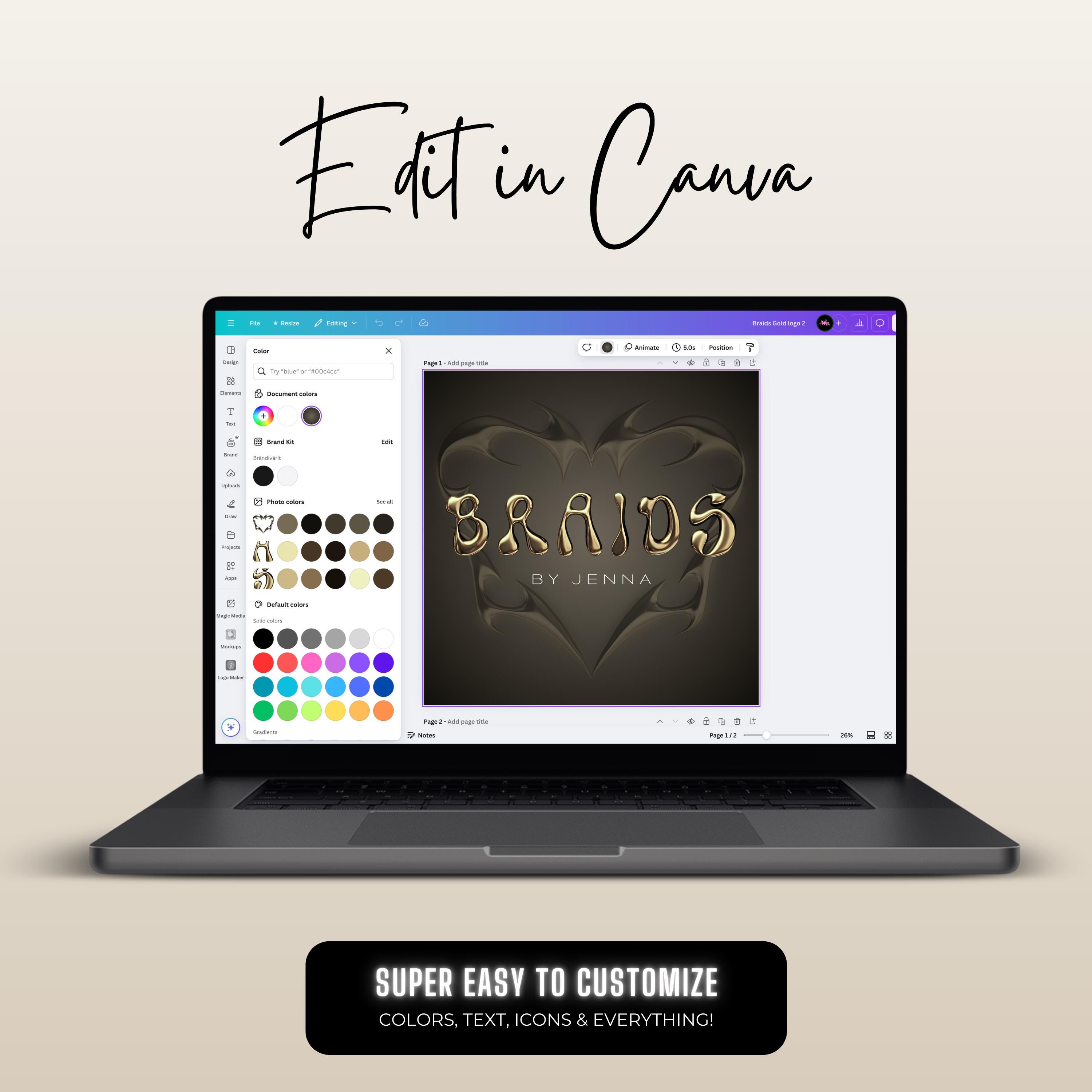 Logo Designs for Braids, Diy Braid Logo, Hair Logo Braiding, Braid Logo ...