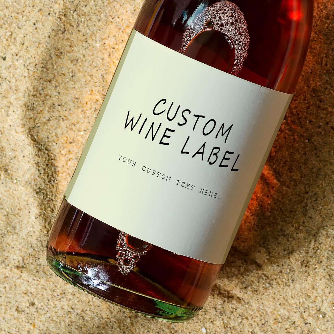 Custom Wine Label, Wine Label, Gif for Her, Champagne Label, Bride to ...