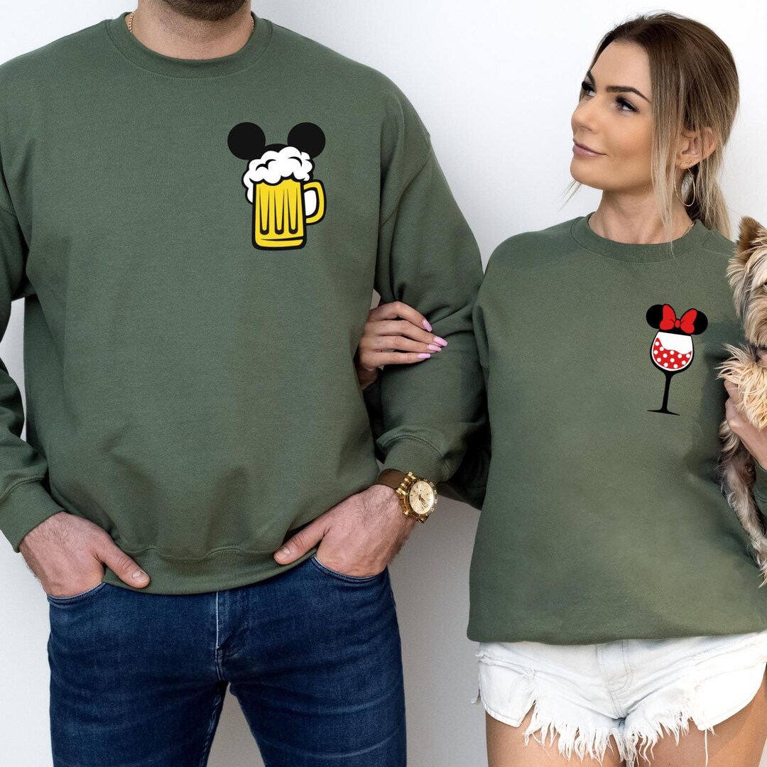 Mickey and Minnie Drinking Around Sweatshirts, Drinking Around the ...