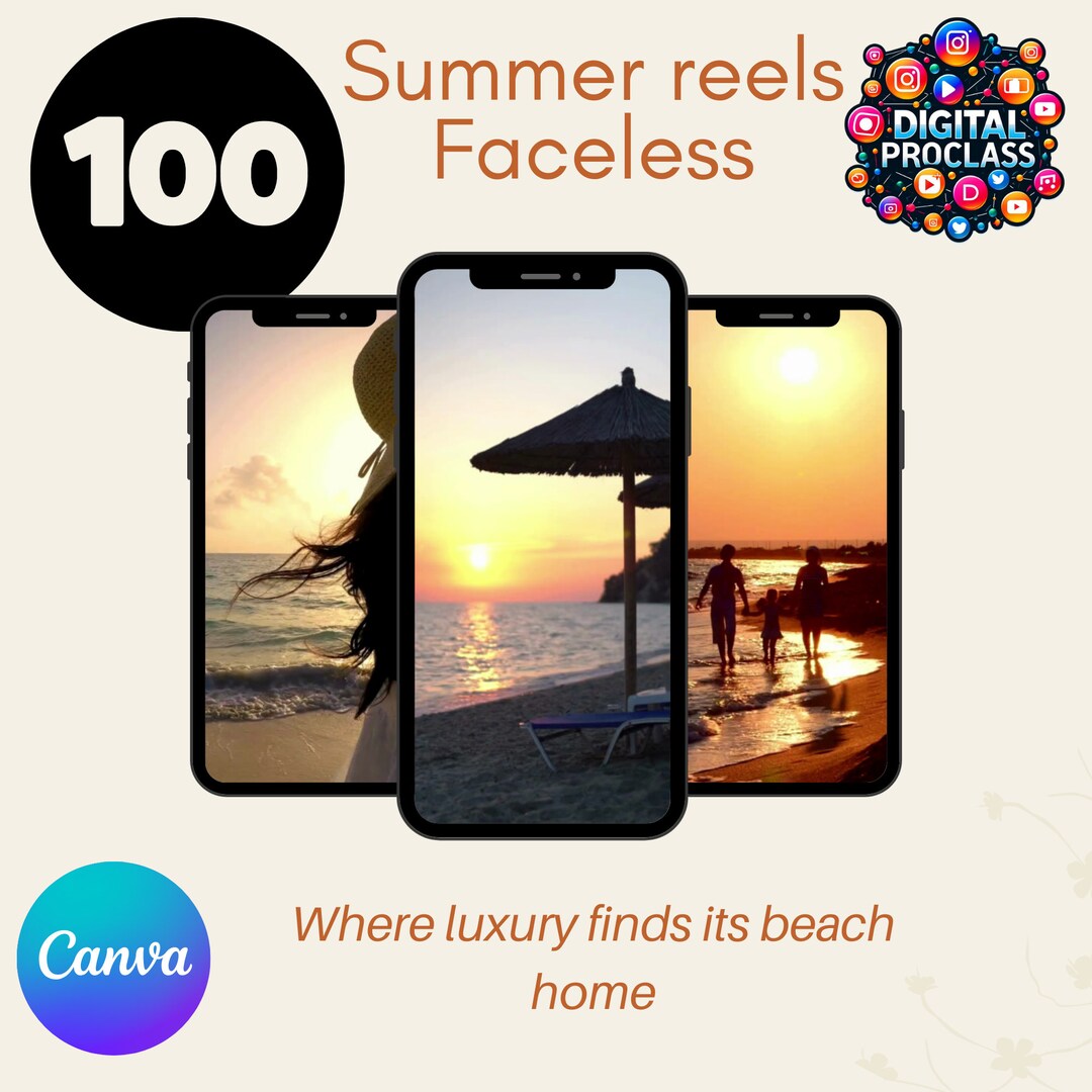 100 Minimalist Summer Vibes Faceless Instagram Videos With Master ...