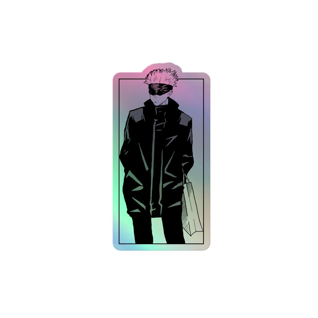 Jujutsu Kaisen Gojo Shopping Holographic Sticker - Etsy