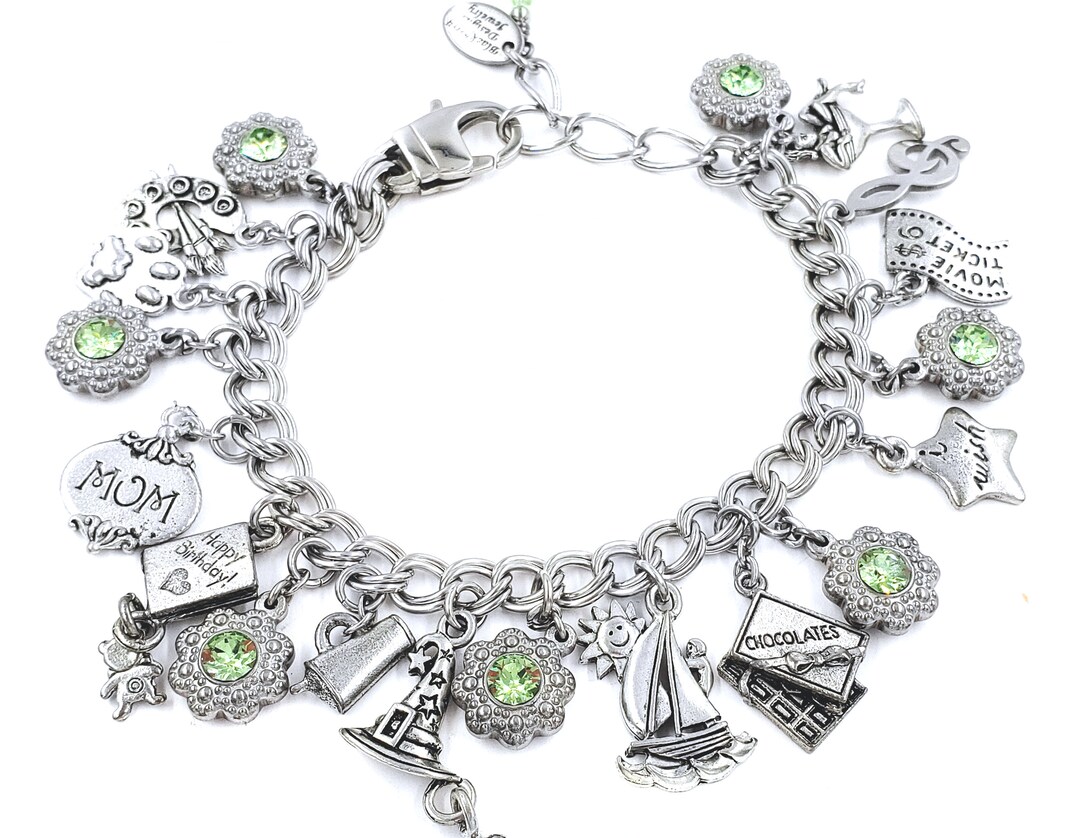 Personalized Starter Charm Bracelet With Charms of Your - Etsy