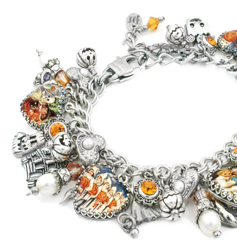 Ghost Charm Bracelet Halloween Jewelry Ghost Bracelet Hocus | Etsy