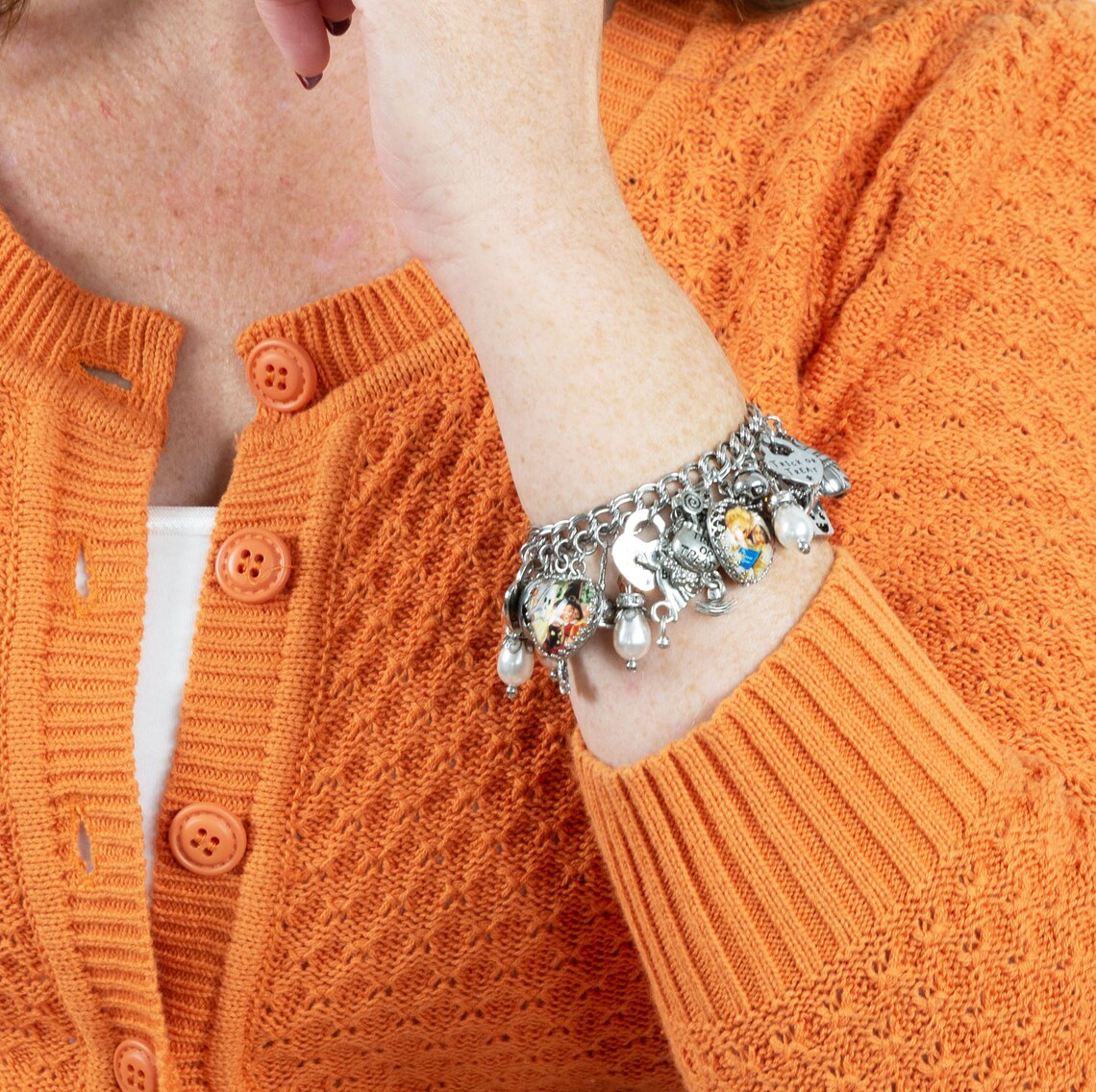 Ghost Charm Bracelet Halloween Jewelry Ghost Bracelet Hocus | Etsy