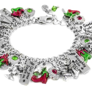 Elves Bracelet Christmas Jewelry Holiday Gift and Elf Charms - Etsy