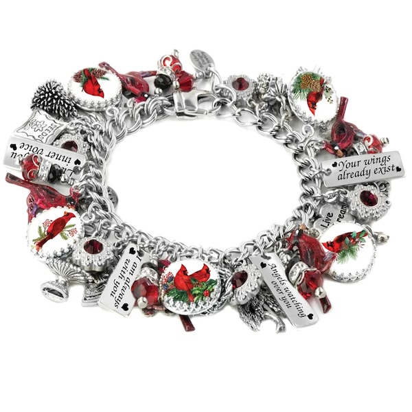 Red Cardinal Charms - Etsy