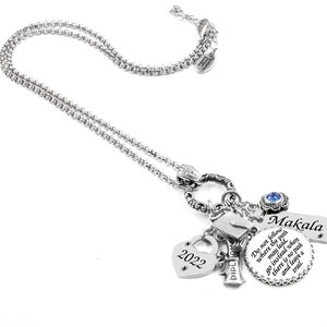 Graduation Necklace College Graduate Gift High School | Etsy