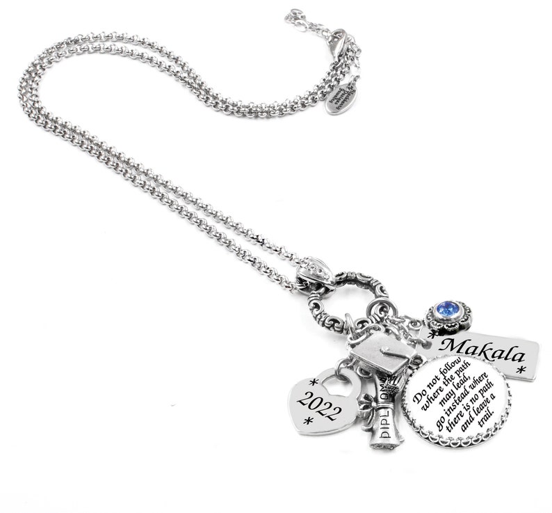 Graduation Necklace College Graduate Gift High School | Etsy