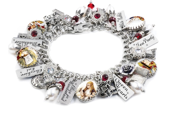 Alice in Wonderland Jewelry Colorful Mad Hatter Bracelet - Etsy