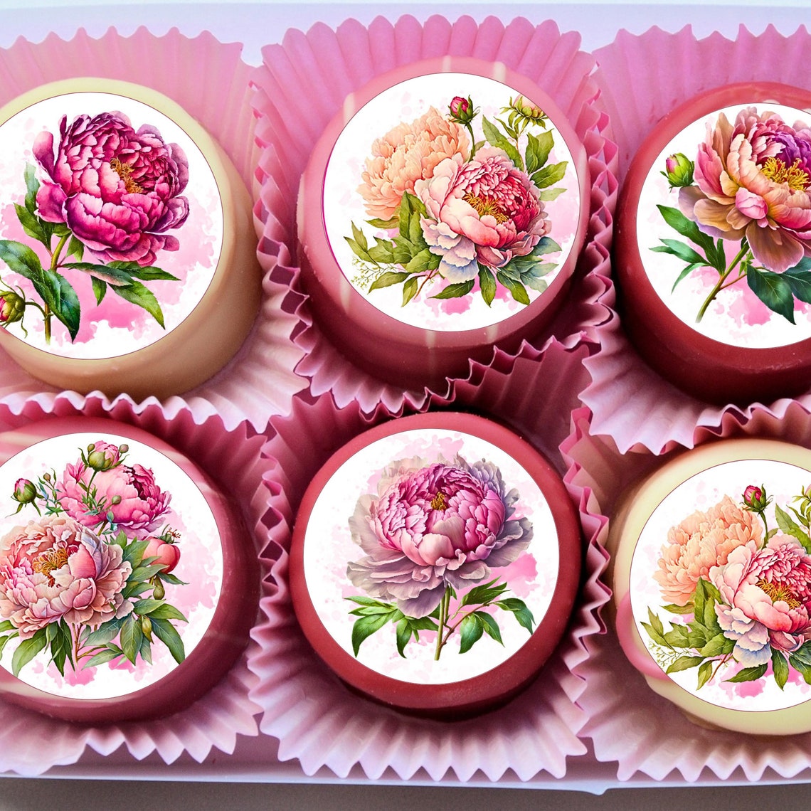 Peony Flowers Edible Cake Image - Sugar Sheet Topper for Cake ...