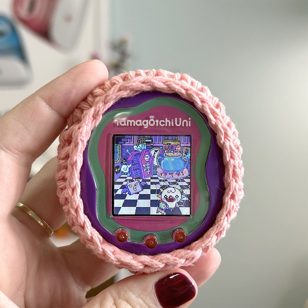 Tamagotchi Uni CROCHETED CASE - Peach - Etsy