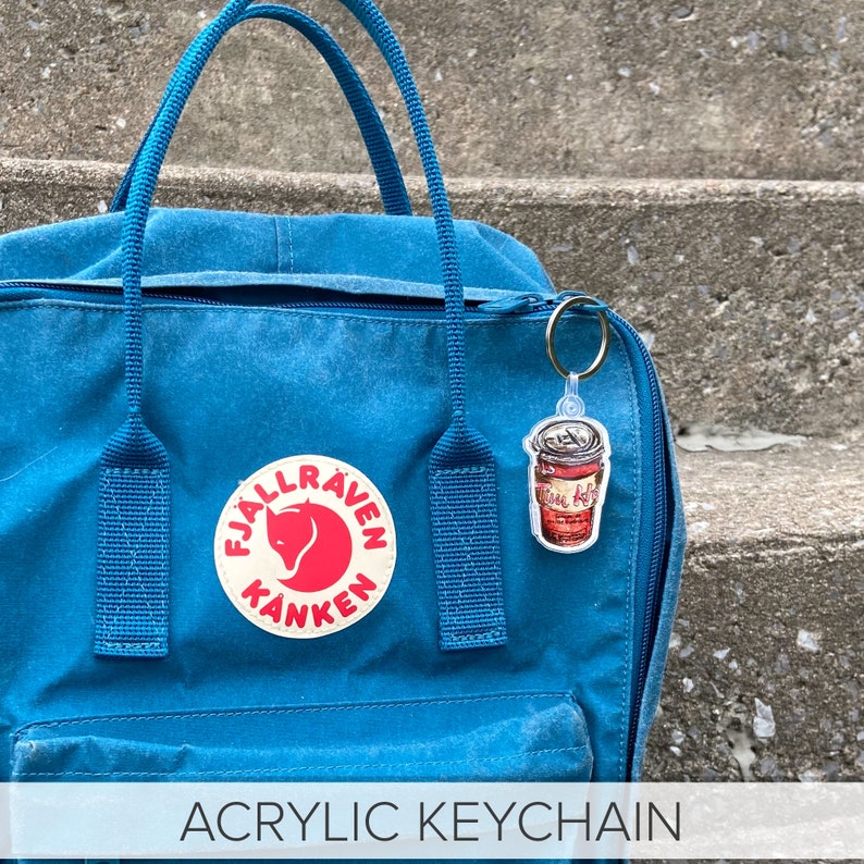 Tim Hortons KEYCHAIN - Acrylic Keychain - Art Designed by Me ...