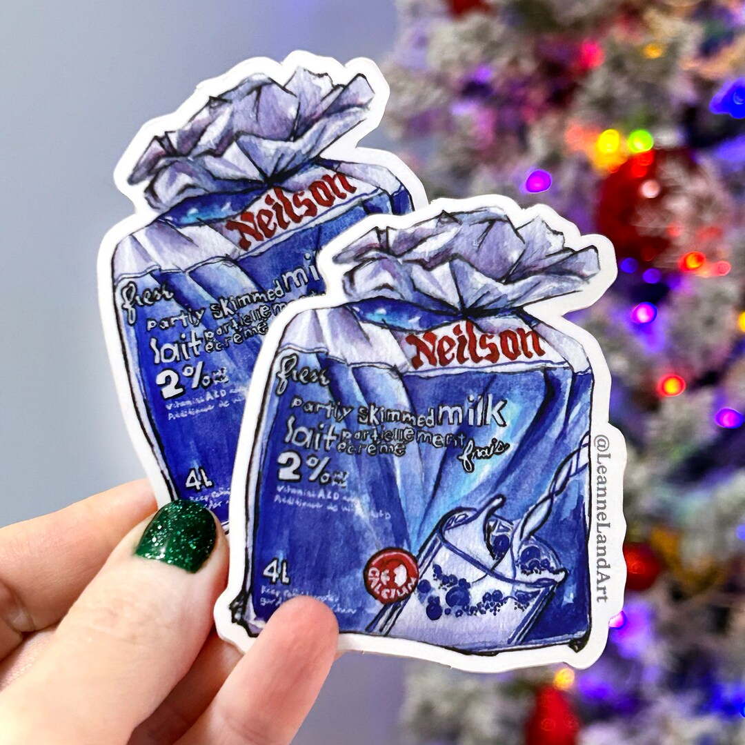 Bagged Milk STICKER SET - Large Vinyl Stickers - Art Designed by Me ...
