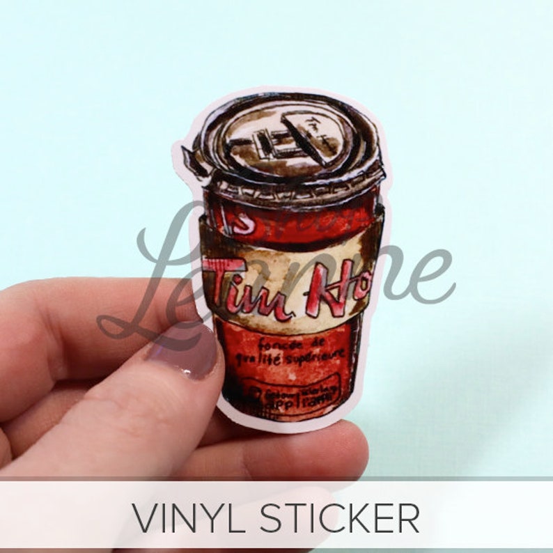 Tim Hortons Coffee STICKER SET Large Vinyl Stickers Art | Etsy