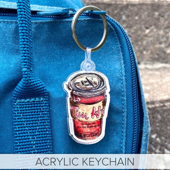 Tim Hortons KEYCHAIN Acrylic Keychain Art Designed by Me - Etsy