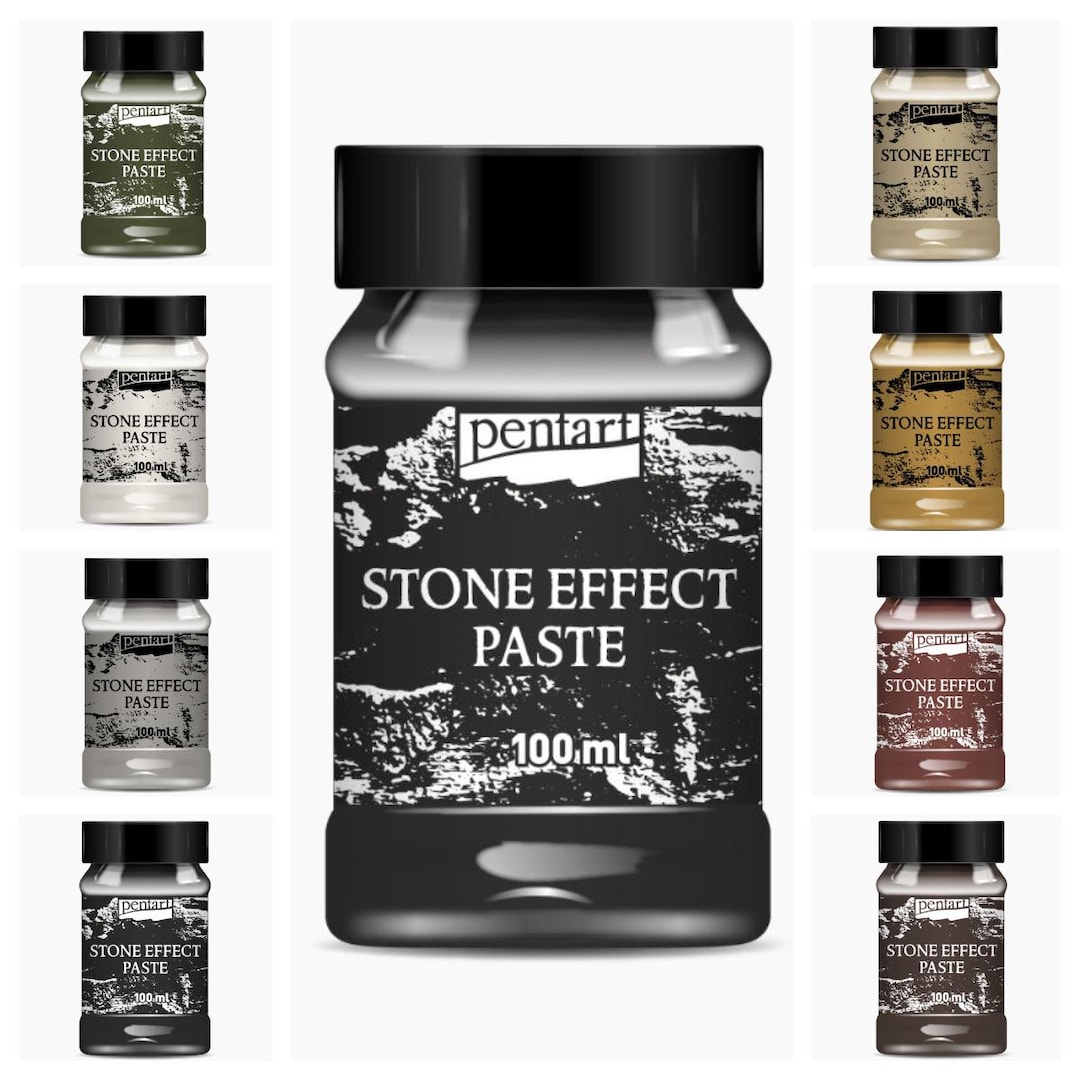 Stone Effect Paste Pentart. 3D Paste for Creating Stone or Marble-like ...