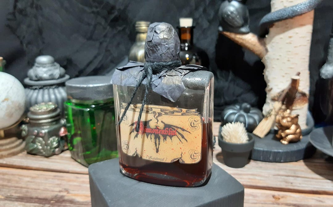 Demon Blood. Demonic Magic. Necromancer. Potion Bottle. Witch's and ...
