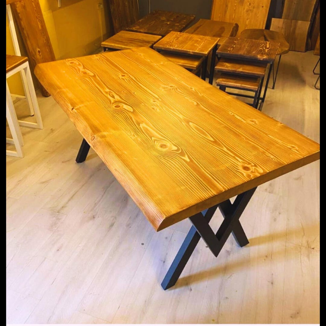 Wooden Table,walnut Table,natural Wood Table,living Room Table,kitchen ...