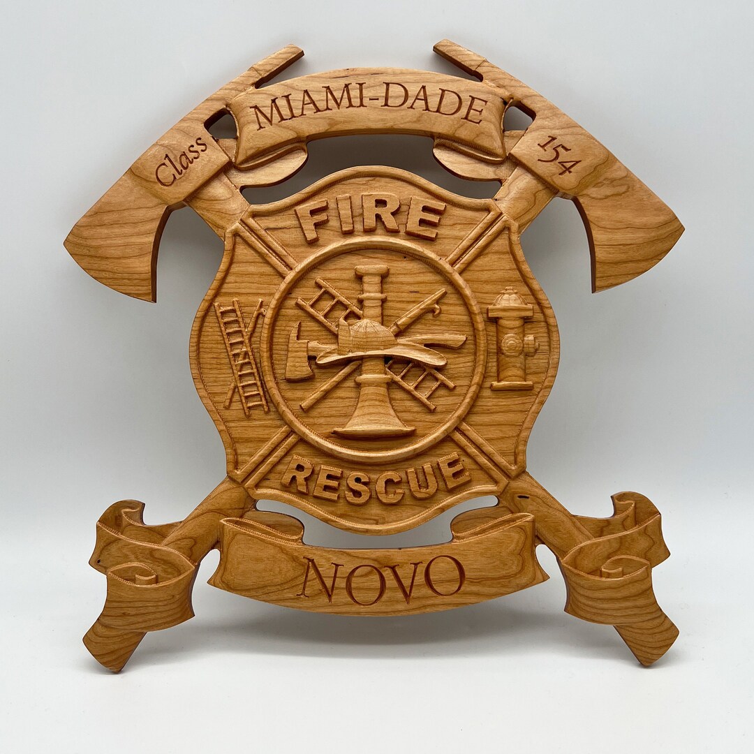 Custom Engraved Firefighter Plaque | Personalized Fire & Rescue Tribute ...