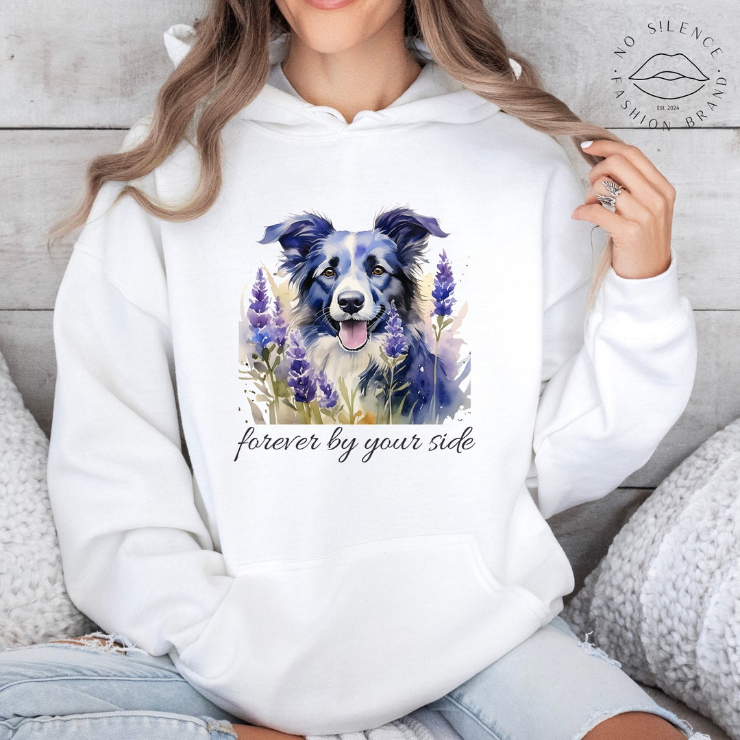 Forever by Your Side Border Collie Hoodie, Border Collie Owner Gift ...