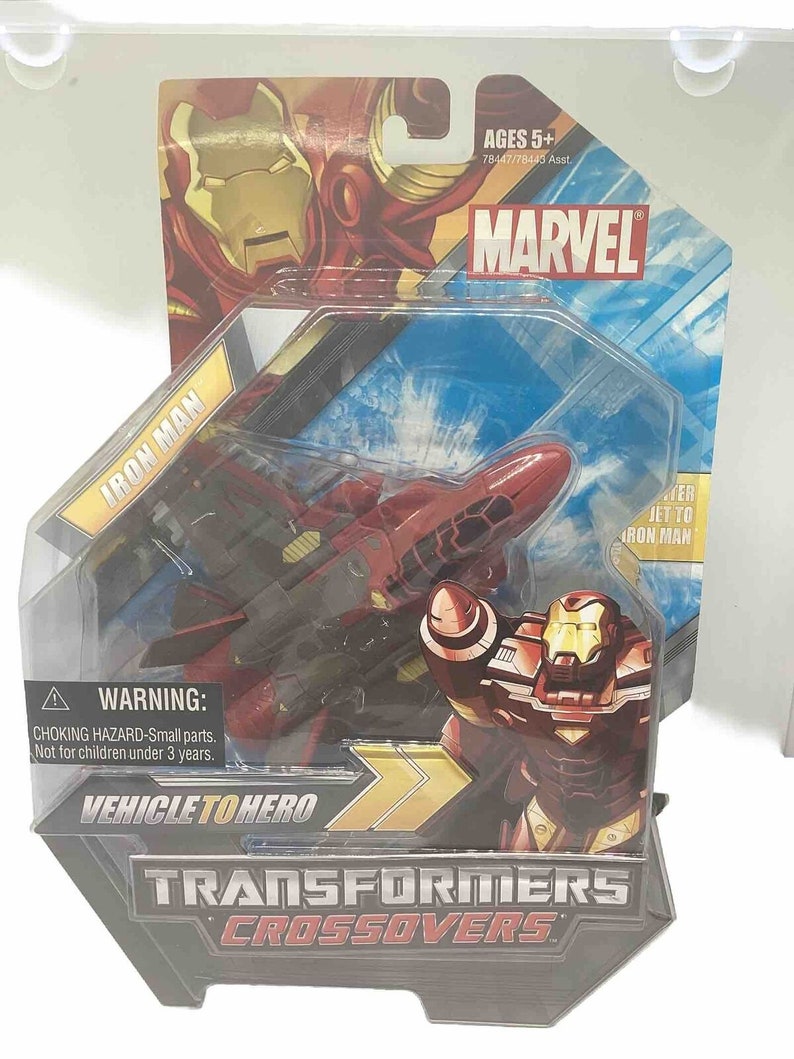 Transformers Iron Man Crossover SERIES Vehicle to Hero 2008 Marvel NEW ...