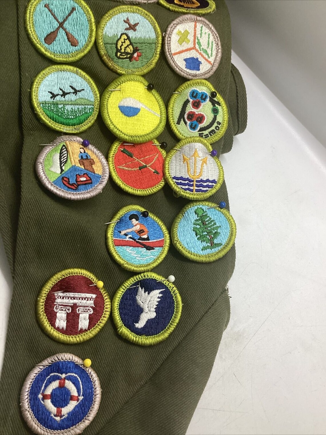 Vintage 1990s Explorer Venturing BSA Sash Eagle Boy Scout 44 Merit ...