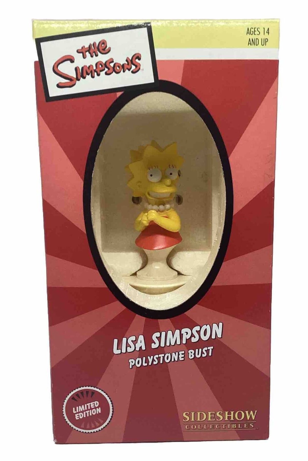 The Simpsons Lisa Polystone Bust Figure Sideshow Collectibles Limited ...
