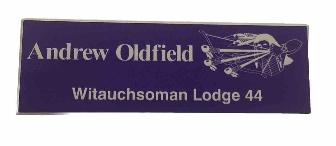Boy Scout OA Order of the Arrow Witauchsoman 44 Lodge Name Tag Free ...