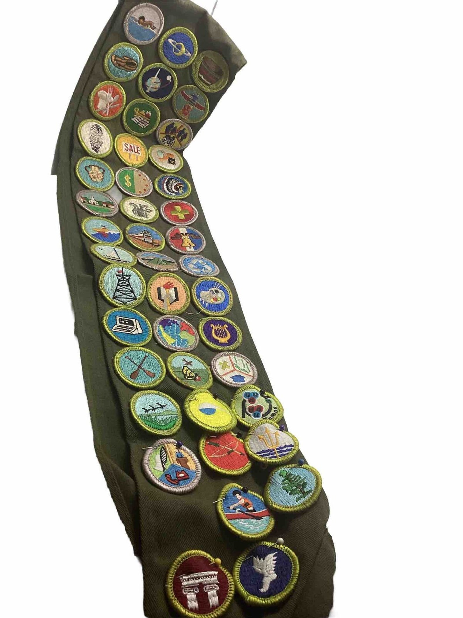 Vintage 1990s Explorer Venturing BSA Sash Eagle Boy Scout 44 Merit ...