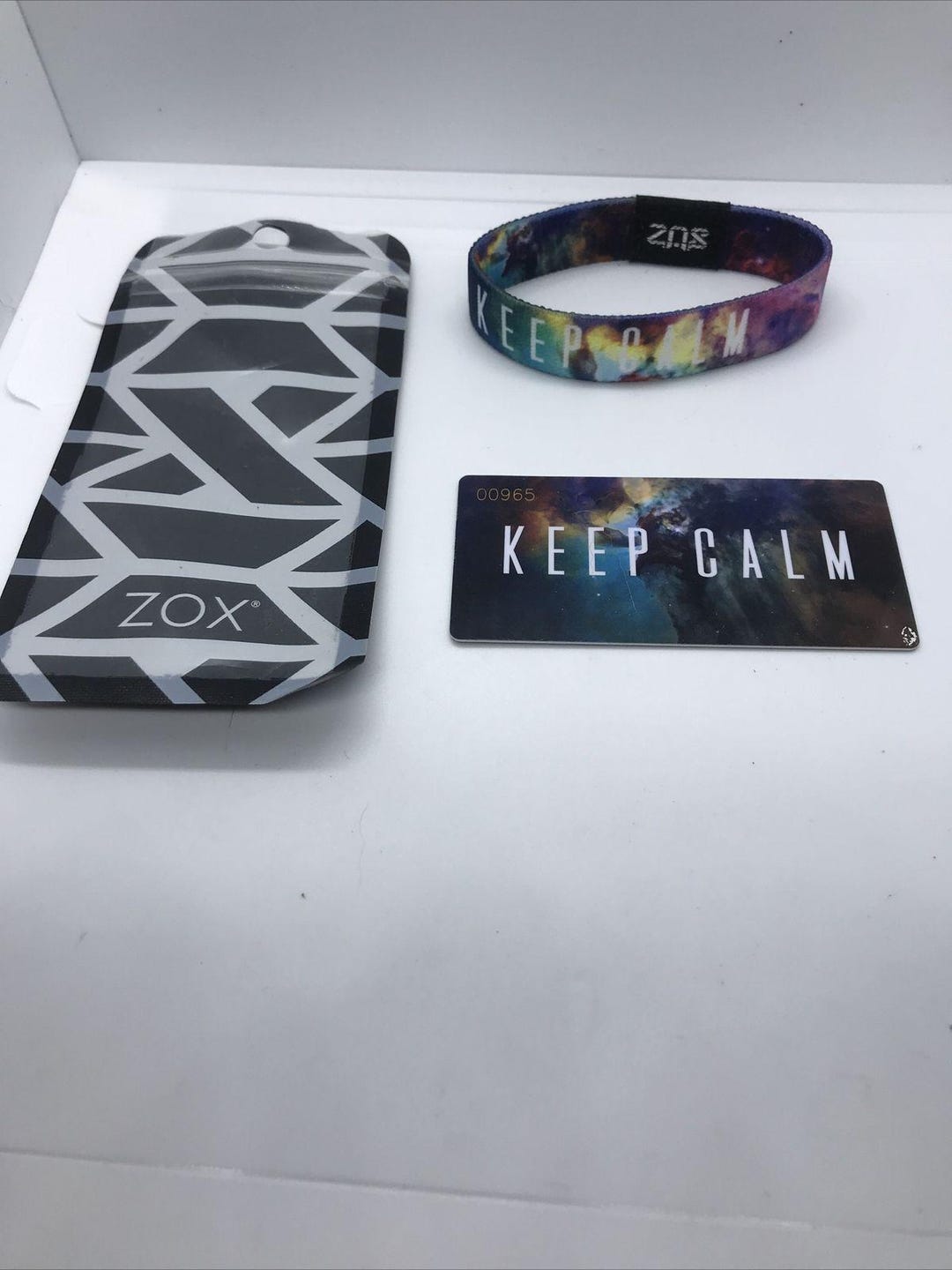 Zox Single Keep Calm Band Strap Wristband Collector's Card #0965 Free ...