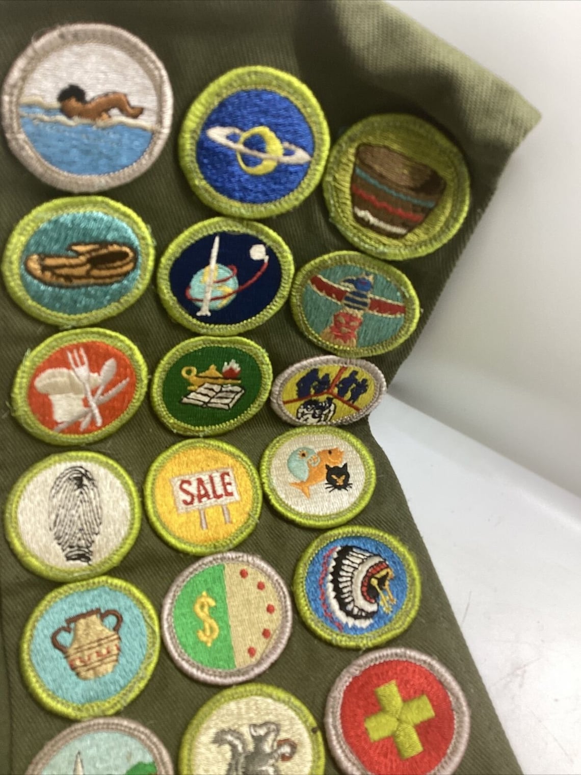 Vintage 1990s Explorer Venturing BSA Sash Eagle Boy Scout 44 Merit ...