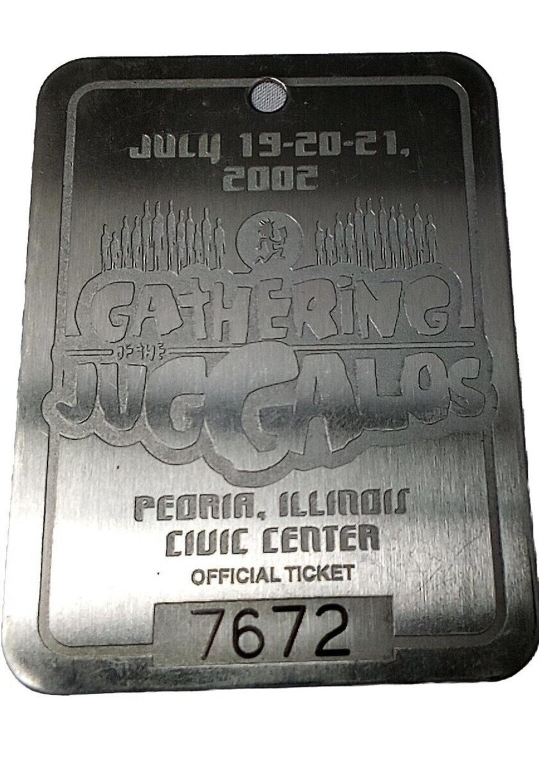 GOTJ Amulet Charm Gathering of the Juggalos ICP Insane Clown Posse 2002 ...