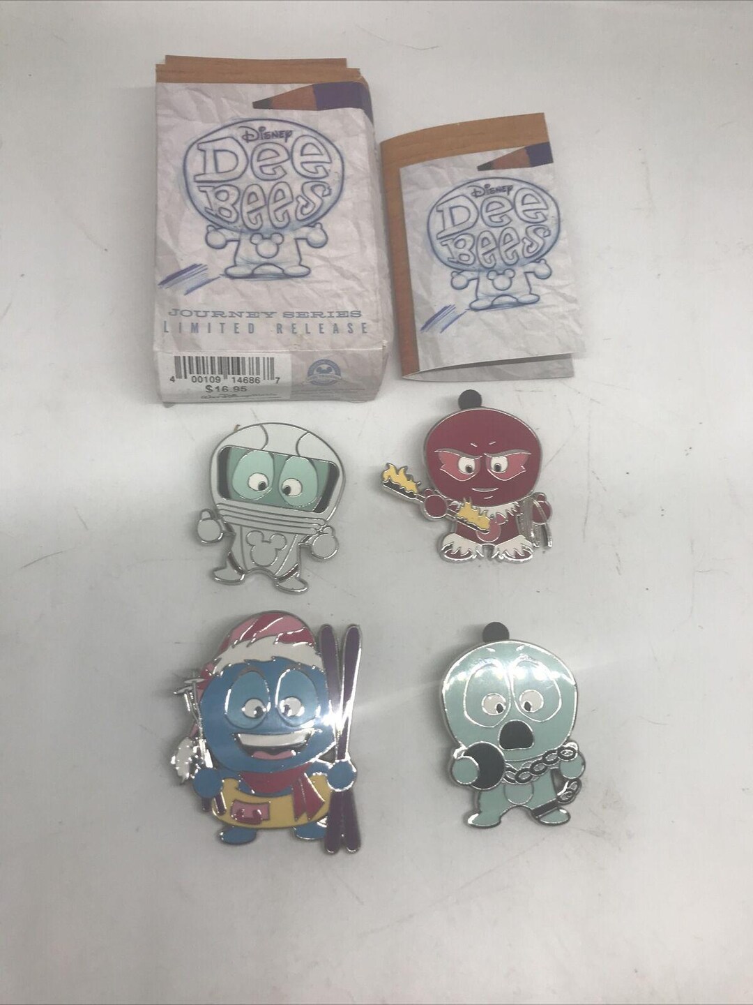 Disney Pin Dee Bee Journey Series Mystery Box Lot Blizbeachee Spacee ...