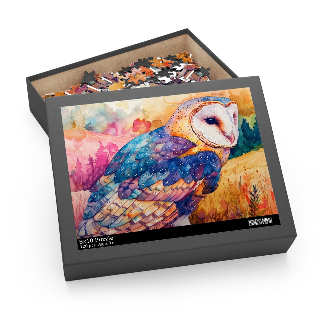 Jigsaw Puzzle Barn Owl Gift Idea for Adult 500 Piece Jigsaw Puzzle ...